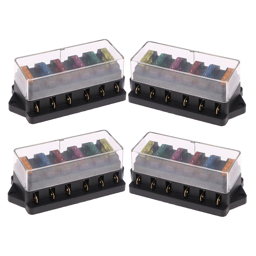 Phenofice 4pcs Fuse Blocks Automotive Plastic Black - Walmart.com