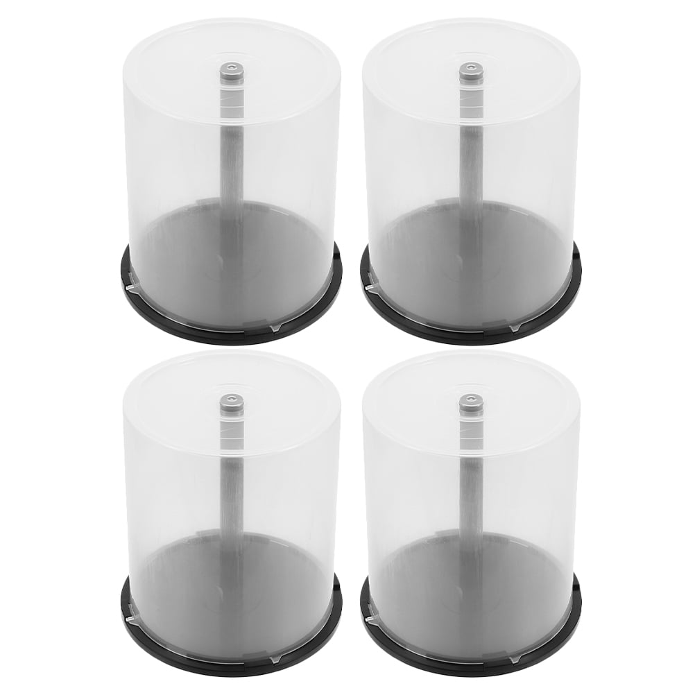 unbranded 4 Pcs CD Storage Bin Album Case Bag Round Container Blank ...