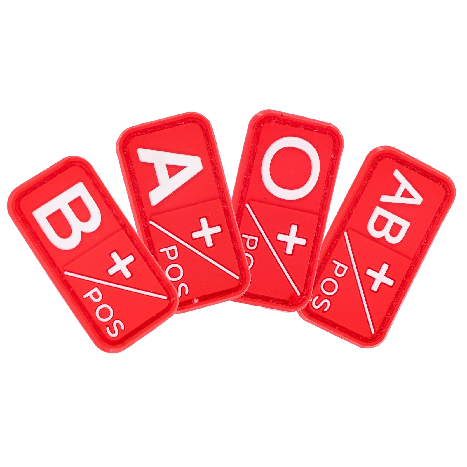 unbranded 4 Pcs Chenille Letter Patches Hello Blood Type - Walmart.com