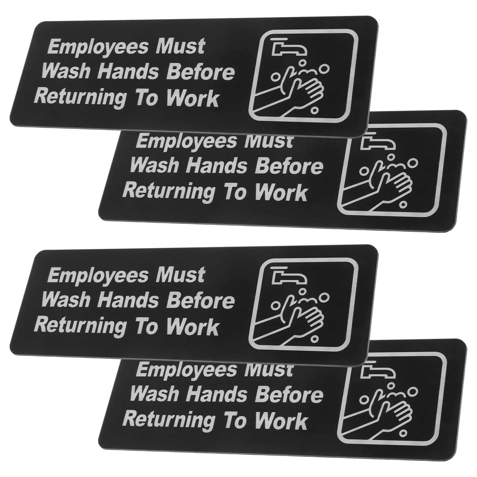 unbranded 4 Pcs Cherry Keychain Hand Washing Reminder Signs Staff ...