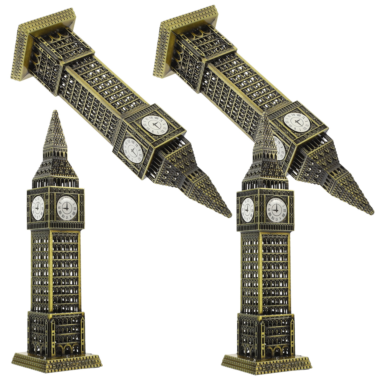 unbranded 4 Pcs Collectible World Building Statue London Big Ben Craft ...