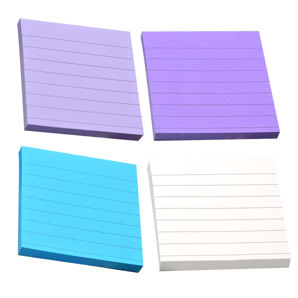 unbranded 4 Pcs Color Palette Memo Lined Scratch Pad Pads - Walmart.com