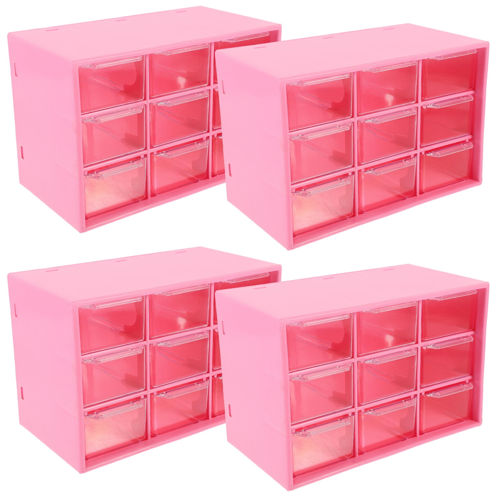 VERDANVERSE Craft Storage Drawers Rosy 4Pcs For Diy And Craft Projects ...