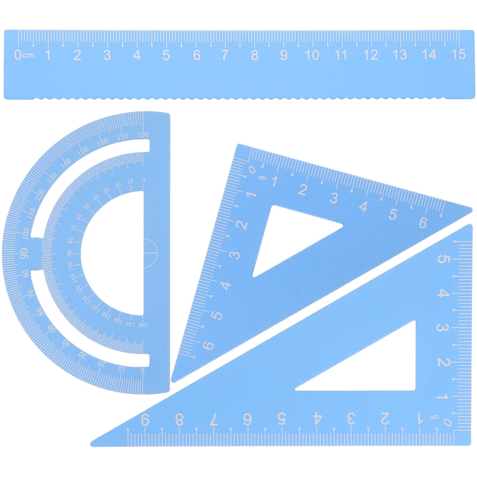 unbranded 4 Pcs Drawing Measurement Ruler Kits Four Portable Student ...