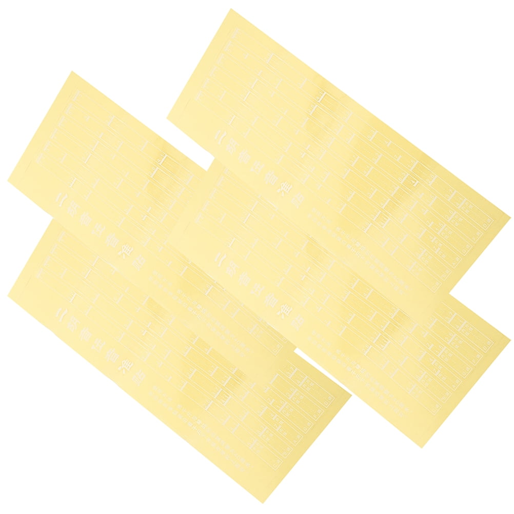 unbranded 4 Pcs Erhu Instruction Stickers Fret Notes Fretboard Decals ...