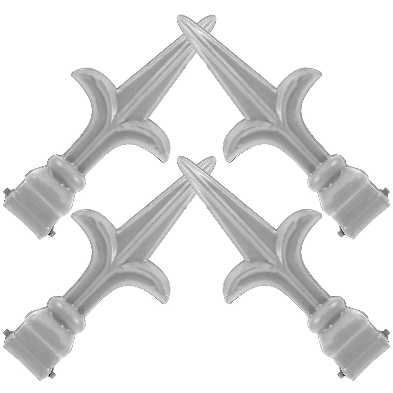 Iron Fence Finials for Gardening Use Silver Color Durable Decorative ...