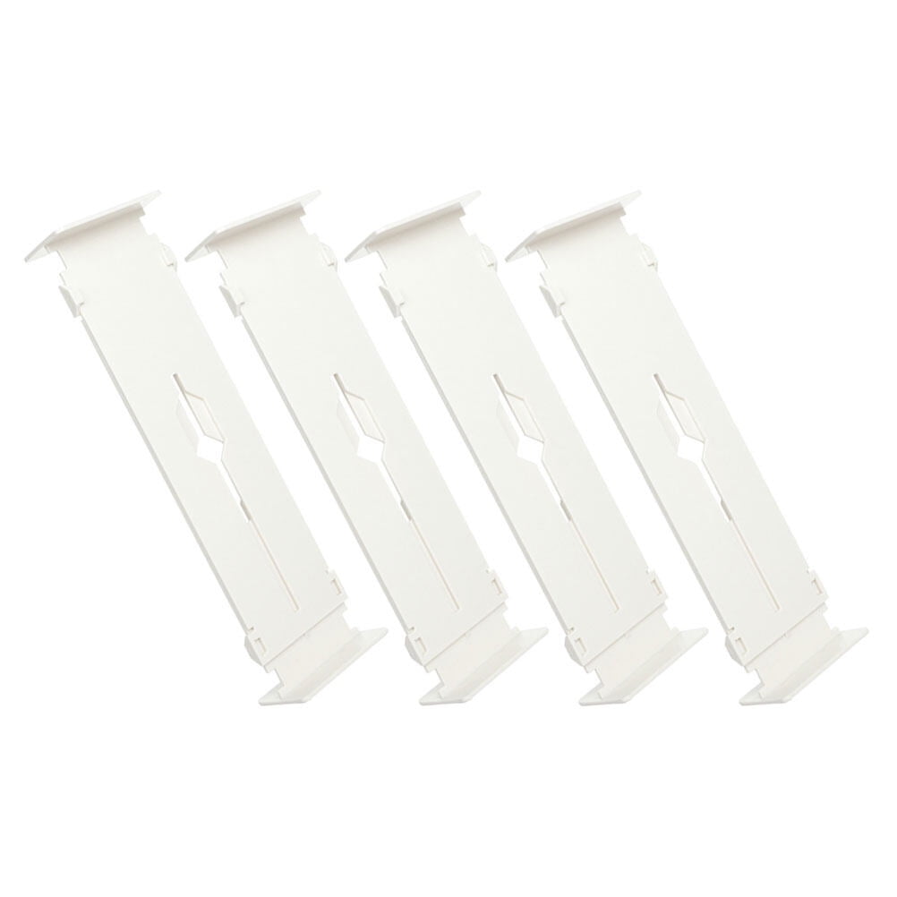 HOOWIFFY Rectangular Drawer Dividers White 4Pcs 12.8X3.2X2.0In ...