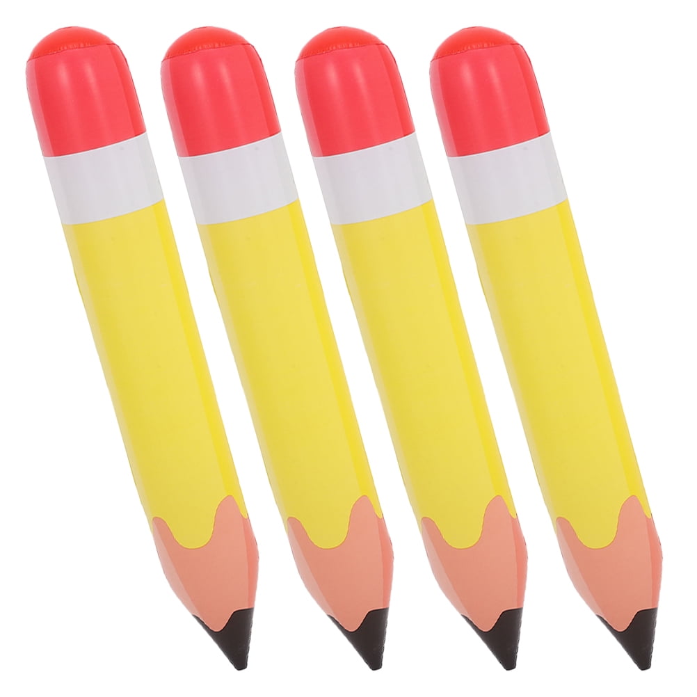 unbranded 4 Pcs Pencil Blow up Inflatable Back to School Props Yellow ...