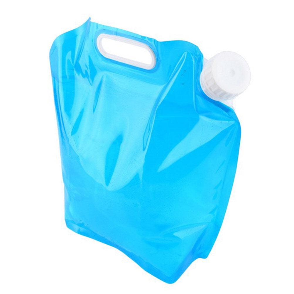 WHAMVOX Blue Foldable Water Container for Outdoor Use 5L Bucket Made of ...