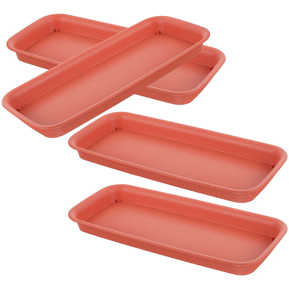 unbranded 4 Pcs Plastic Trays for Plants Planter Plates to Catch Water ...