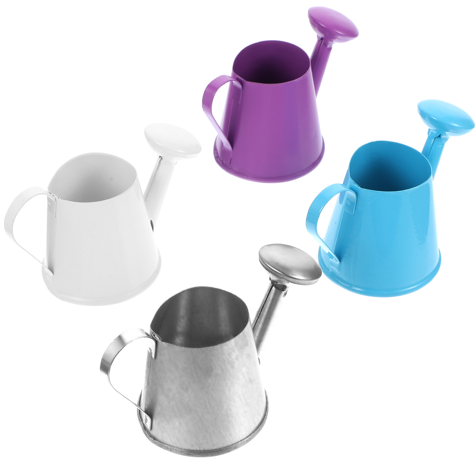 unbranded 4 Pcs Powered Solar Mini Watering Can Miniature Watering Can ...