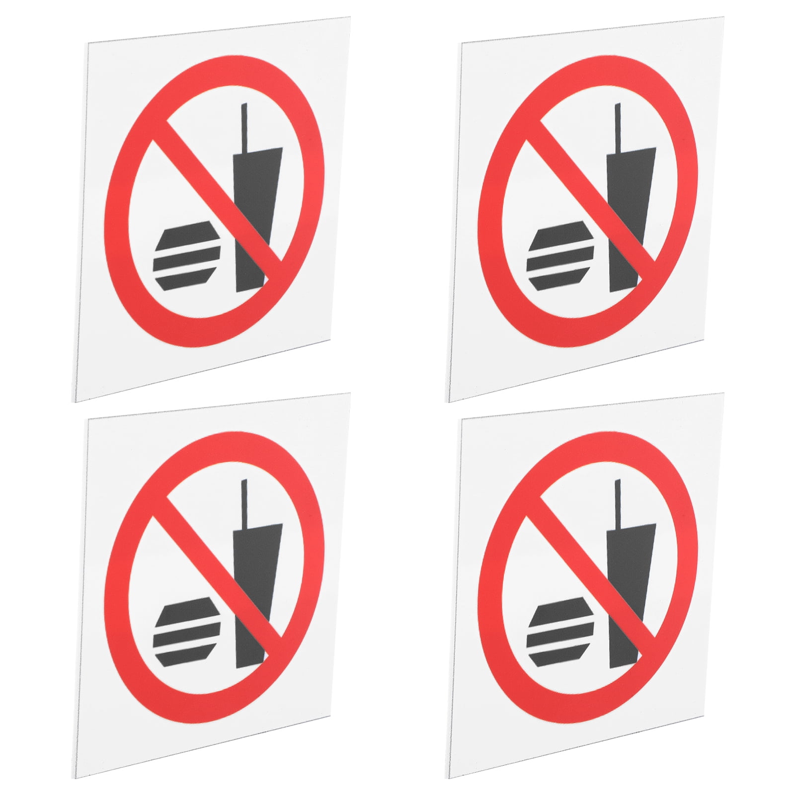 unbranded 4 Pcs Prohibited Food Sign Light outside Bar Neon Drinks ...