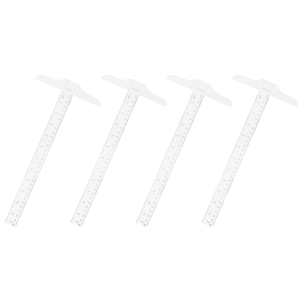 unbranded 4 Pcs Square Tool Ruler Protractor Construction Rulers ...