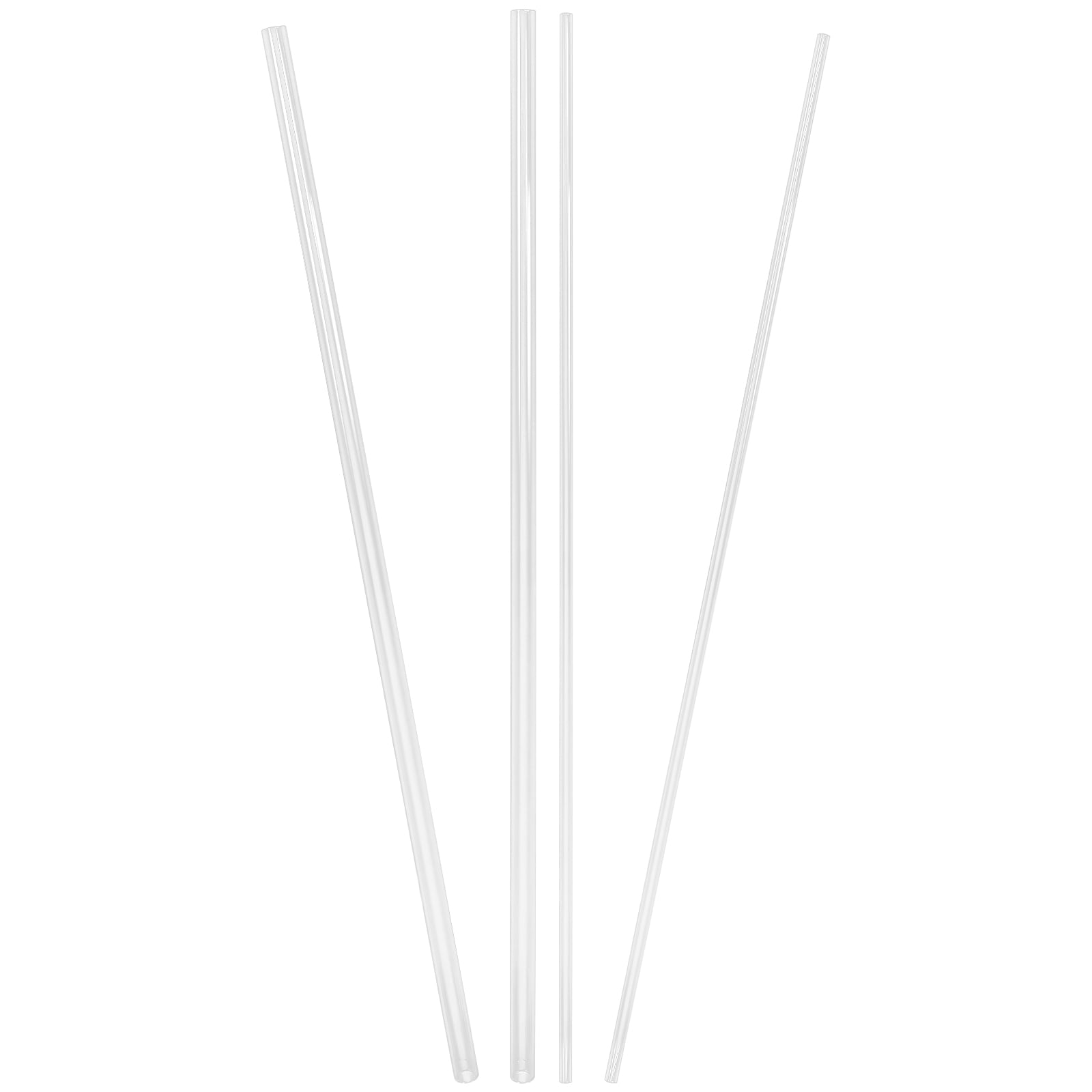 unbranded 4 Pcs Transparent Tube Reusable Straws Tubes for Floating ...