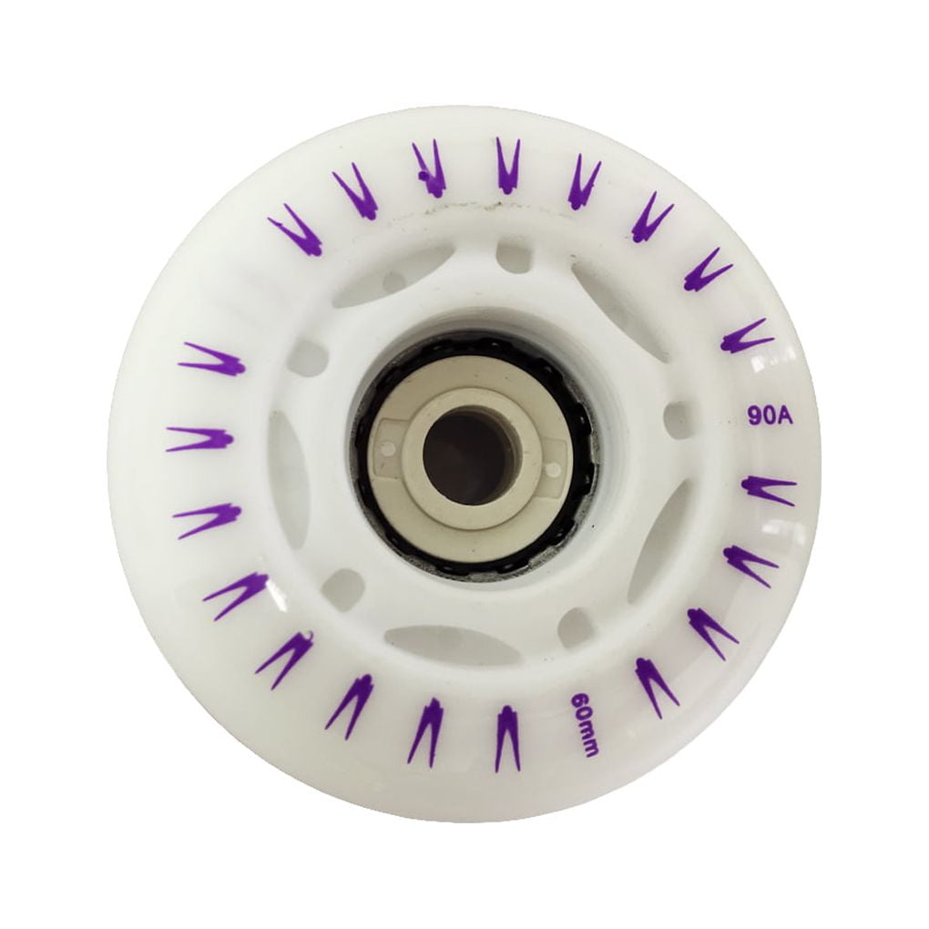 chidgrass 4 Pieces Rollers Skates Wheels LED Lighting PU Skating ...