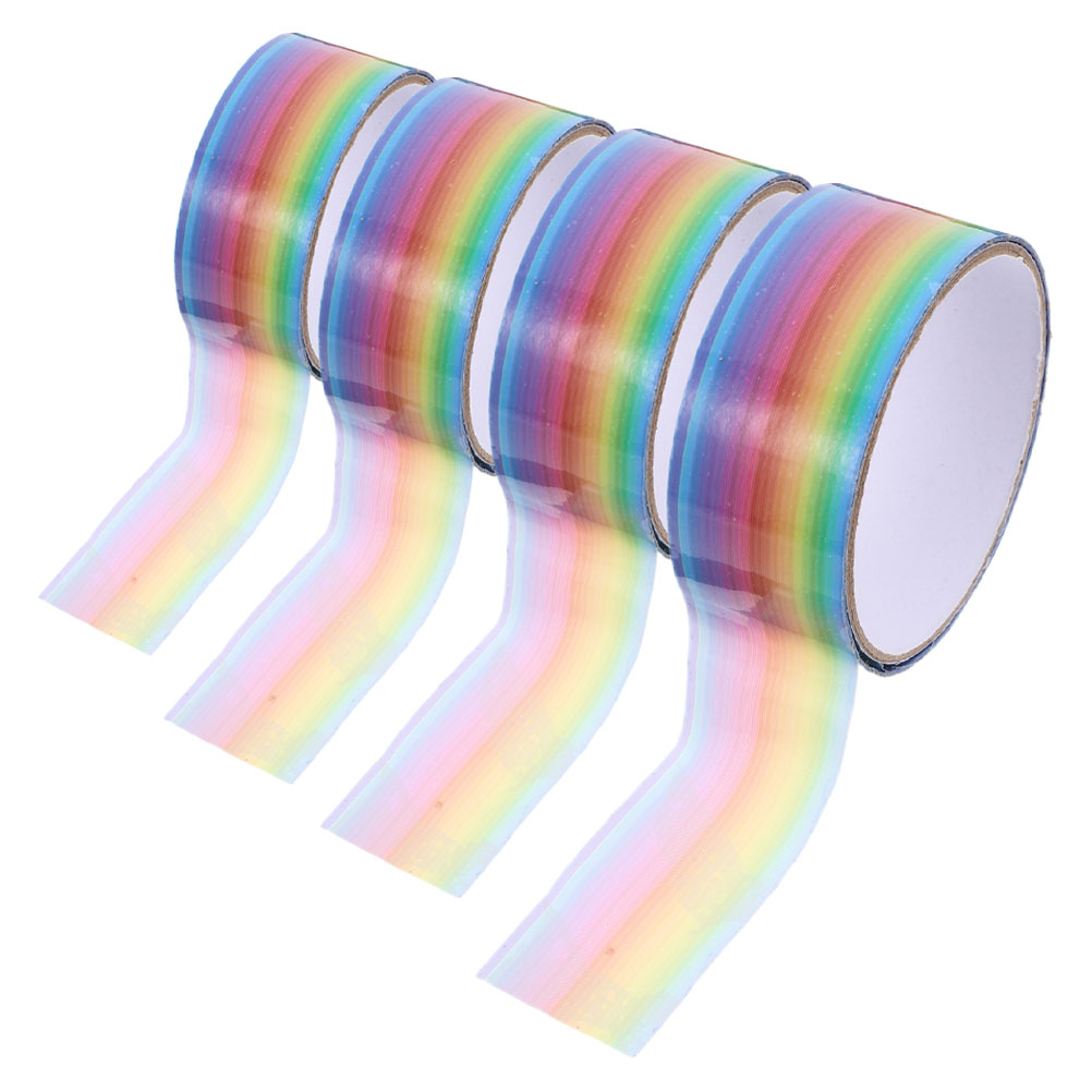 unbranded 4 Rolls Of Colorful Painters Tape For Crafts Adhesive Sticky ...