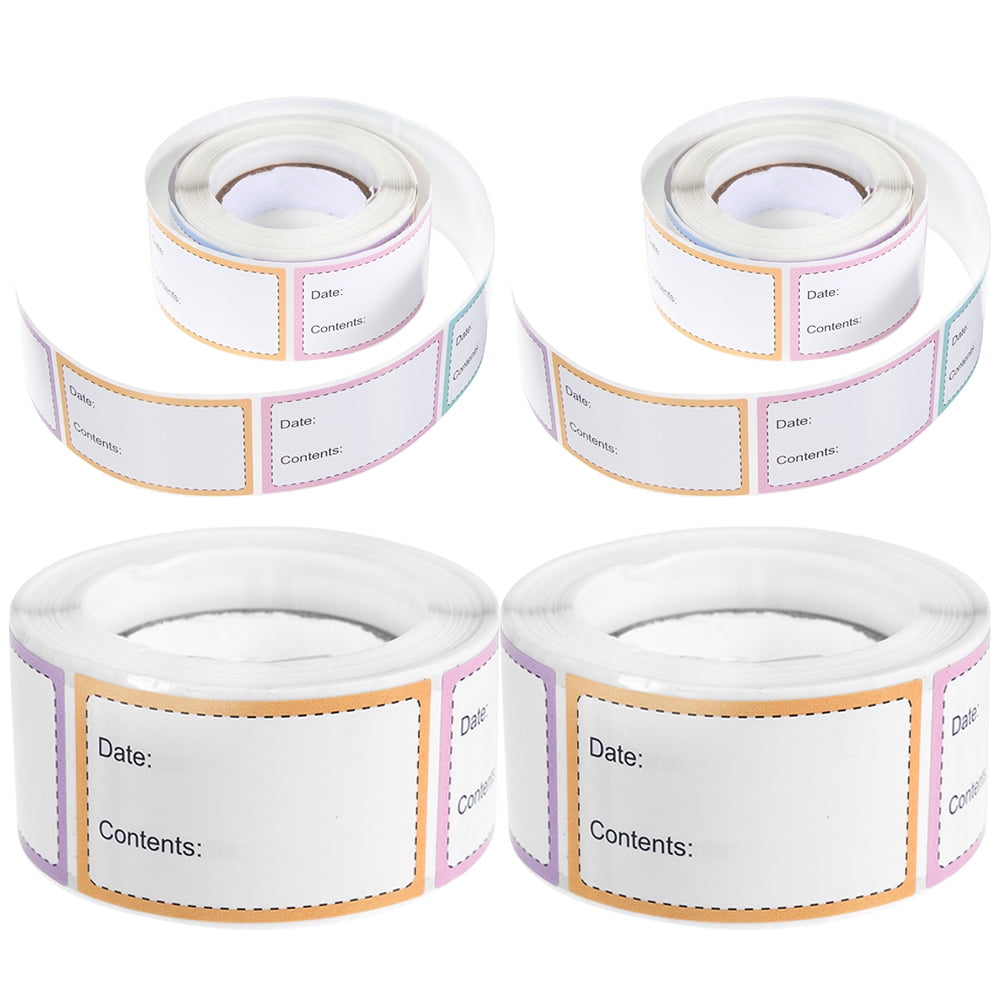 unbranded 4 Rolls Removable Food Labels Adhesive for Containers Tassel ...