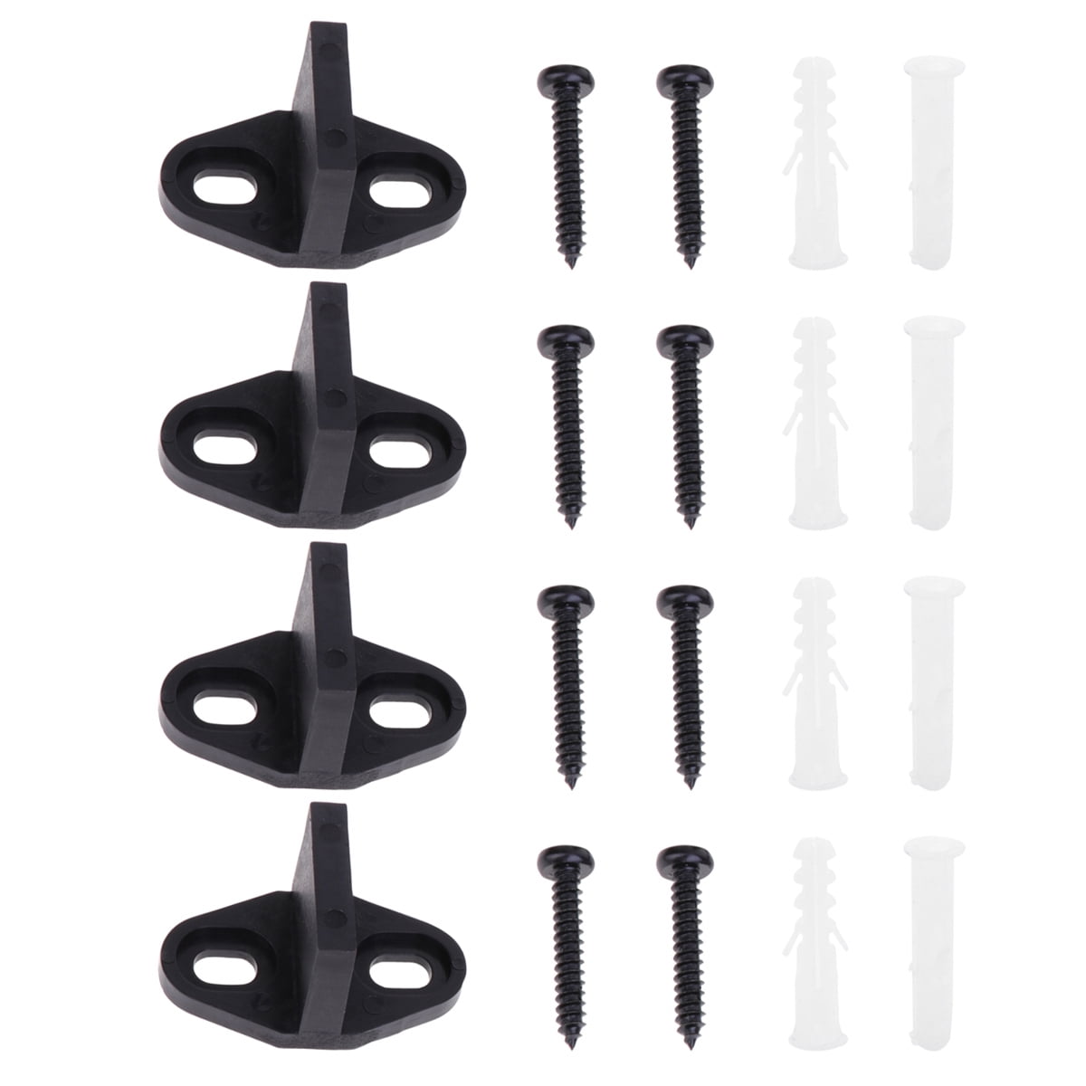 unbranded 4 Sets over Surge Barn Door Stopper Pre-grooved Door Guide 4 ...