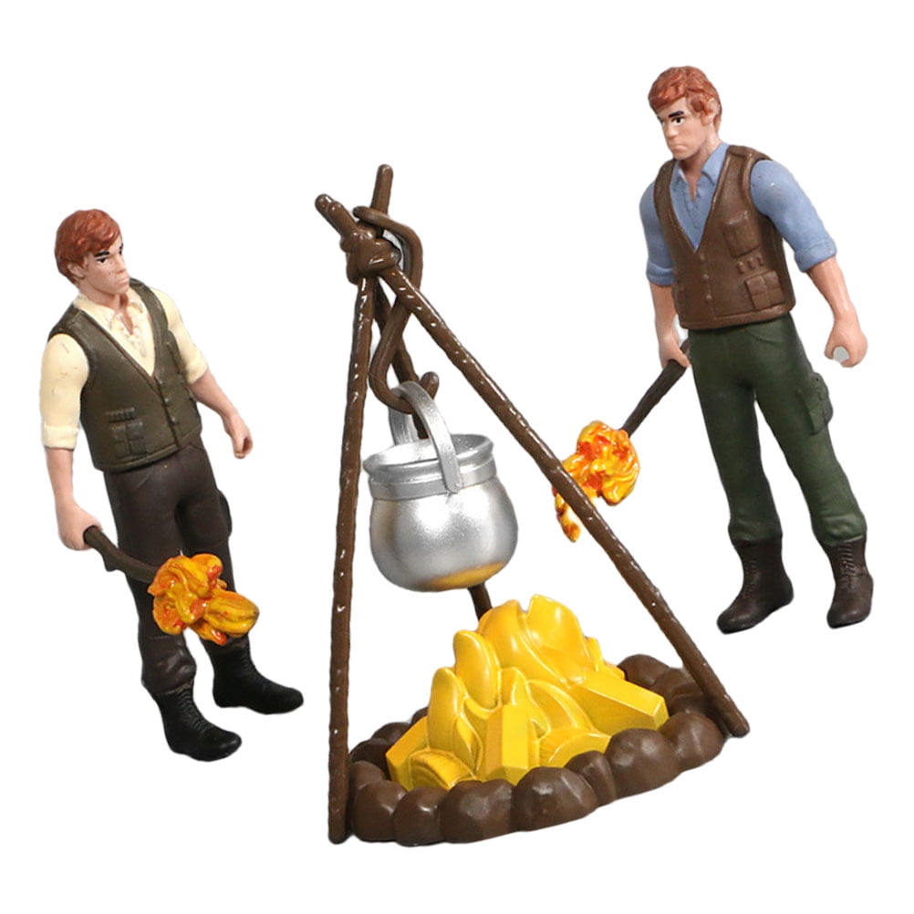 unbranded 4 Sets Miniature Camping Scene Models Pretend Play Resin ...