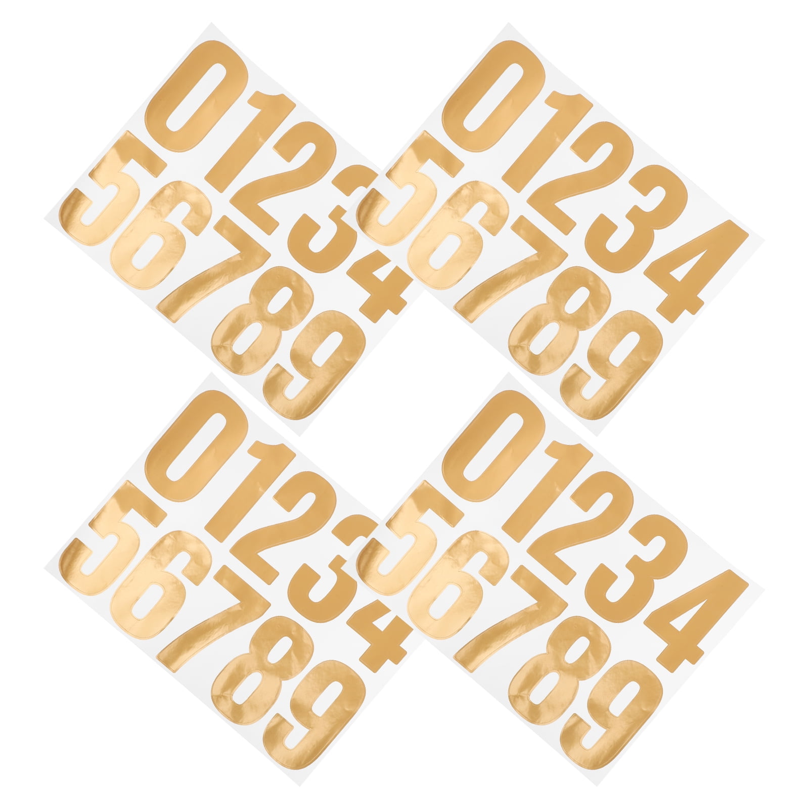 unbranded 4 Sets Numeros Para Casa Exterior Number Stickers Mailbox ...