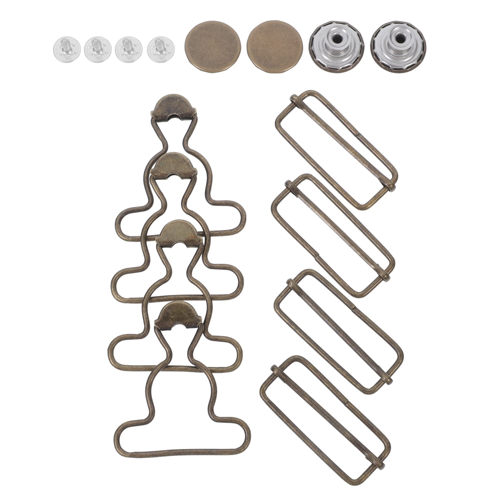 unbranded 4 Sets Overall Strap Adjuster Dungaree Fastener Buckles Belt ...