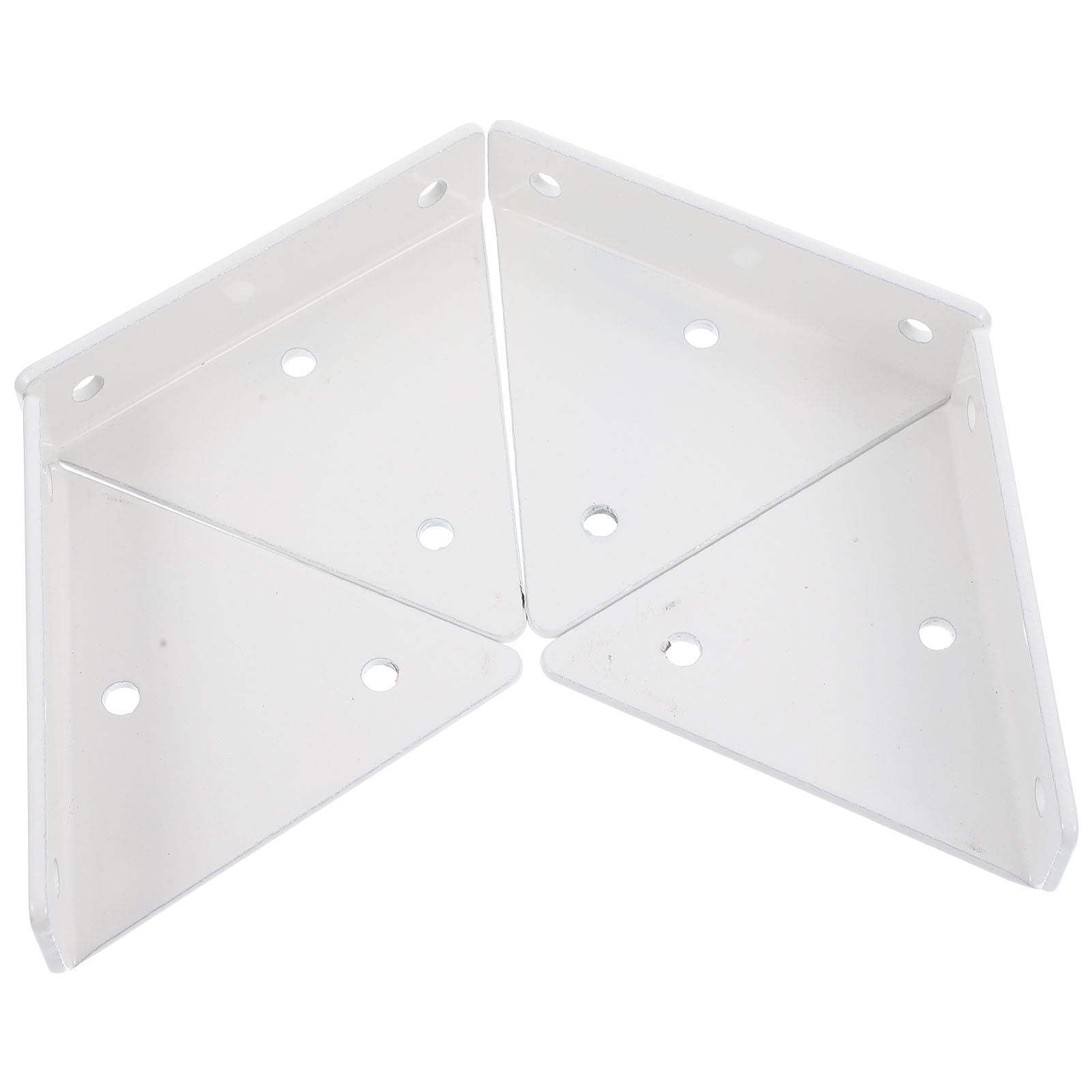 unbranded 4 Sets Tape Shelf Bracket Sturdy Bracket 10X8.3cm White ...