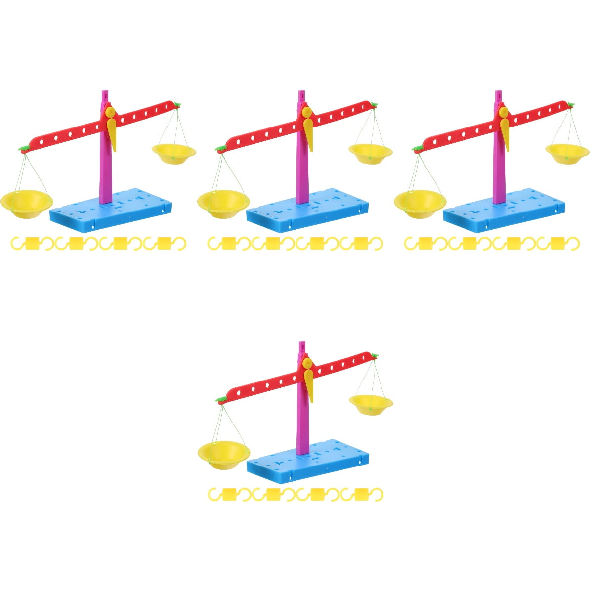 unbranded 4 Sets of Balance Scale Toy Kids Assemble Toy Interactive ...