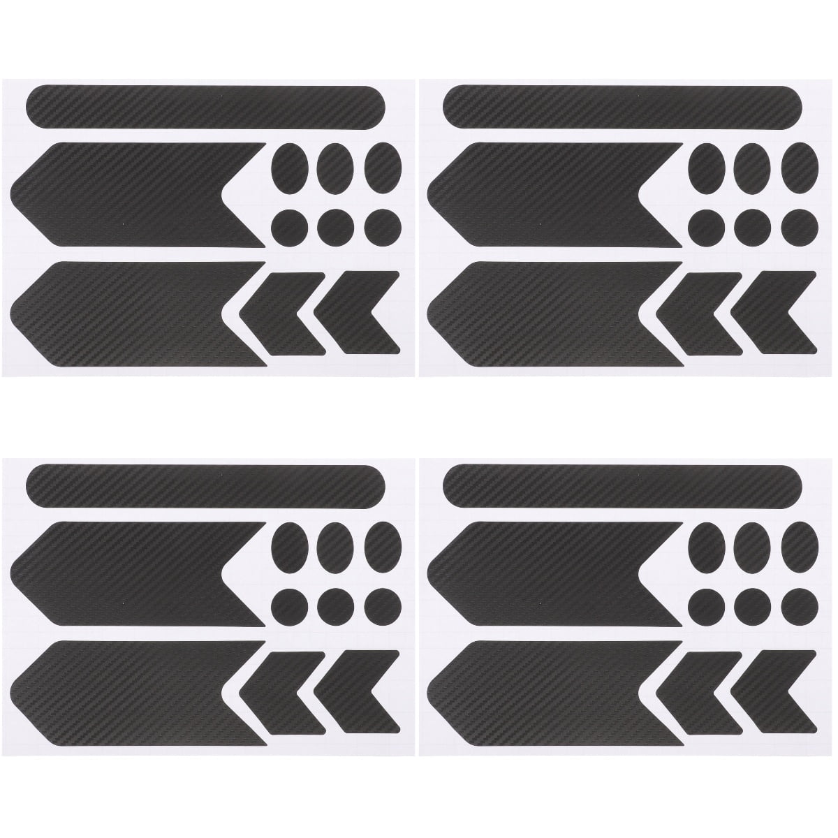 unbranded 4 Sets of Bicycle Frame Protection Sticker Bike Frame ...
