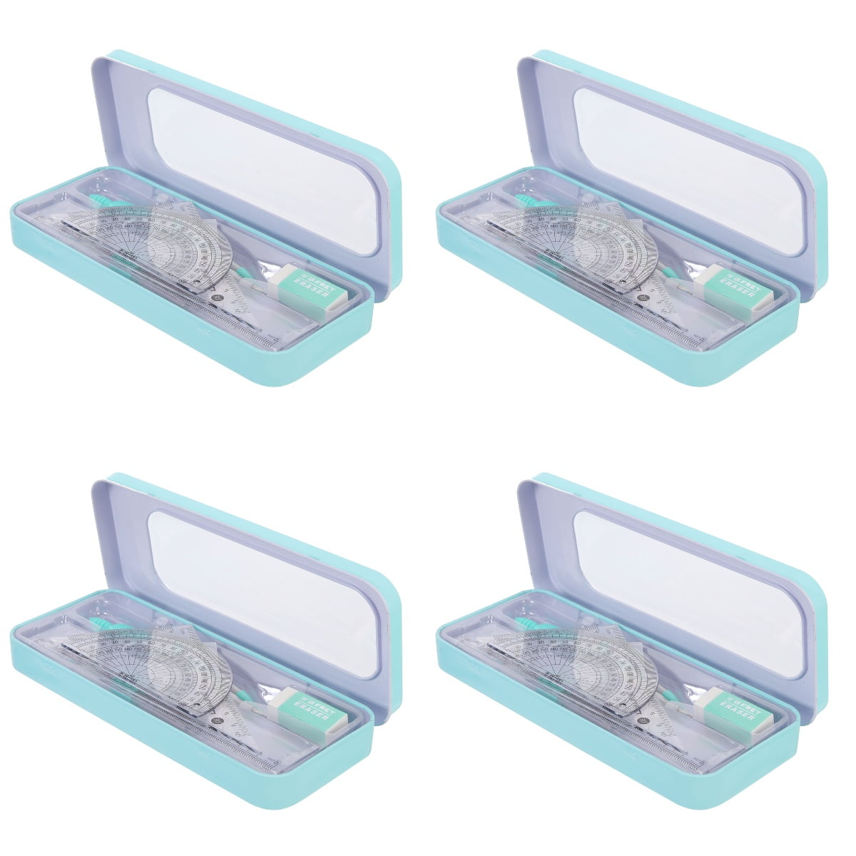 unbranded 4 Sets of Drawing Compass Toolkit Clear Scale Drawing ...