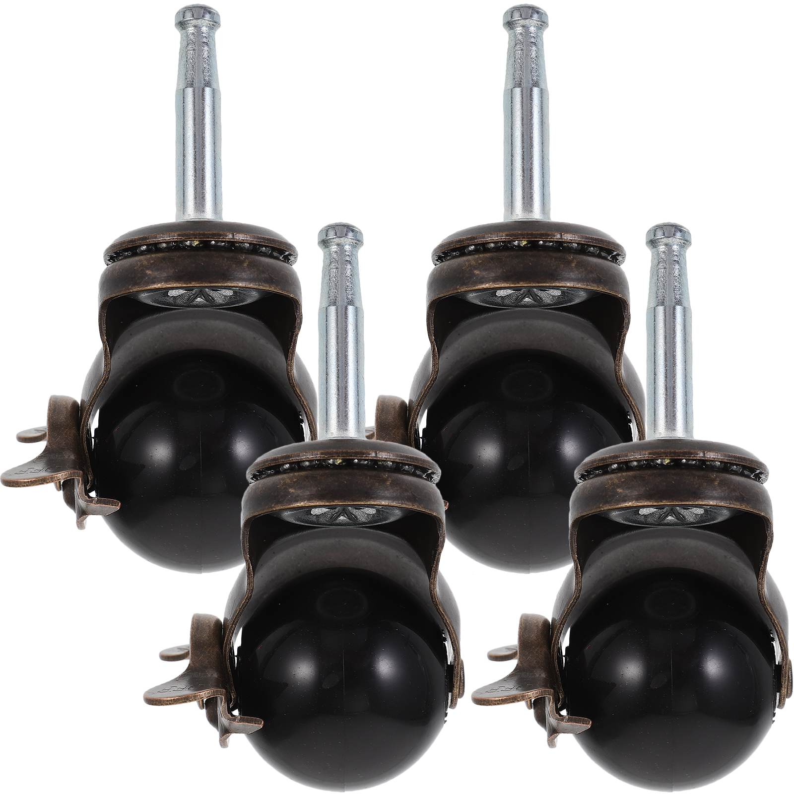 unbranded 4 Sets of Office Chair Casters Desk Chair Wheels Replacements ...