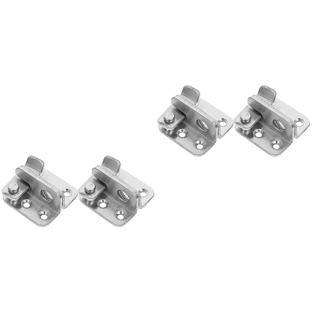 unbranded 4 pcs Stainless Steel Gate Latches Flipping Latch Safety Door ...