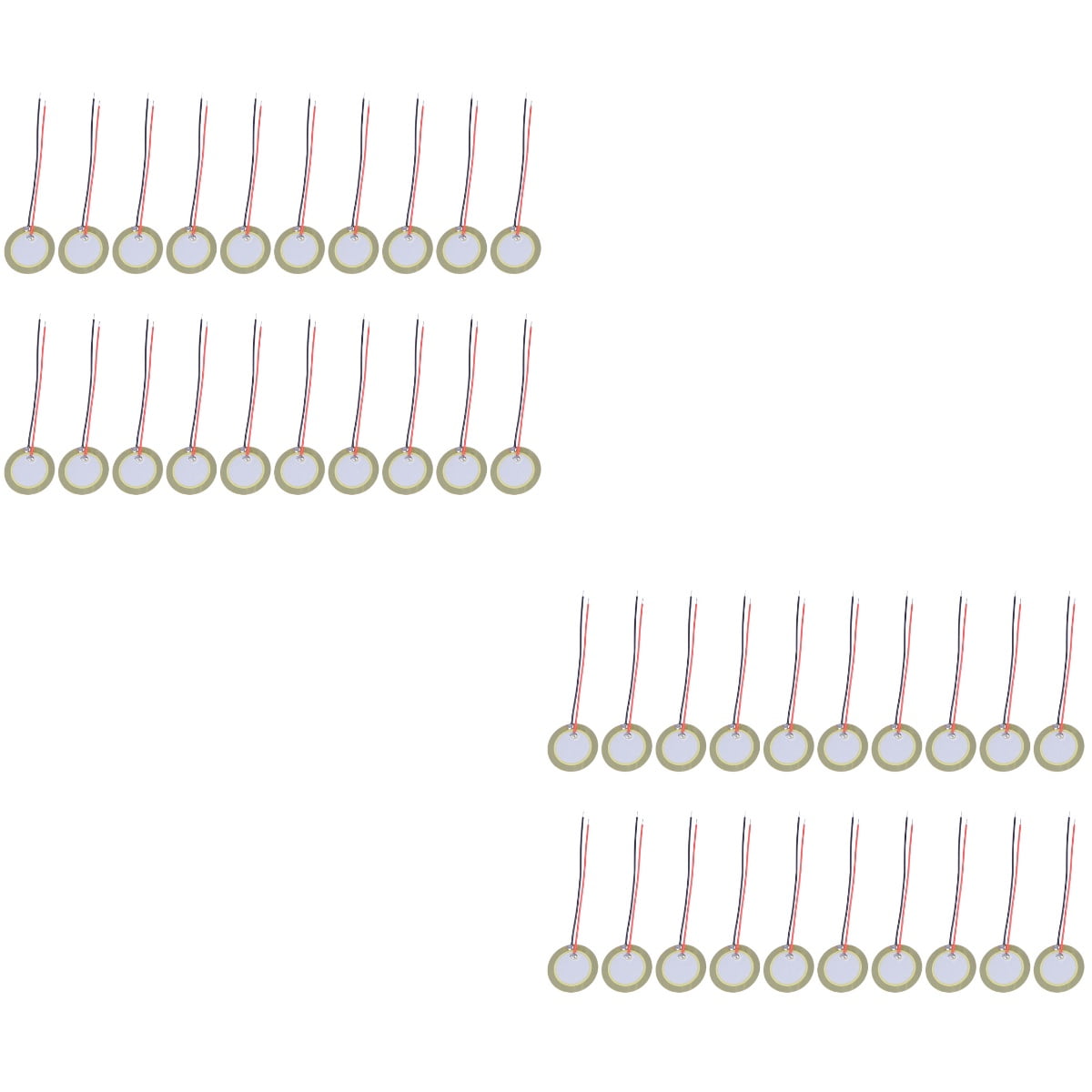 unbranded 40 PCS 20mm Piezo Disc Diaphragm Elements Buzzer Copper Sheet ...