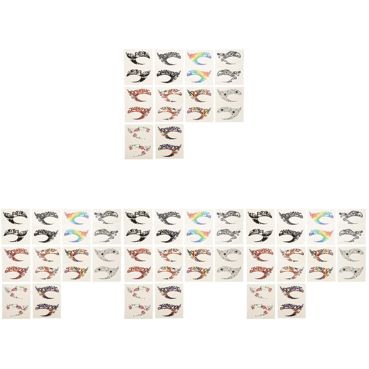 unbranded 40 Pairs Eye Shadow Sticker Temporary Eye Makeup Stickers ...