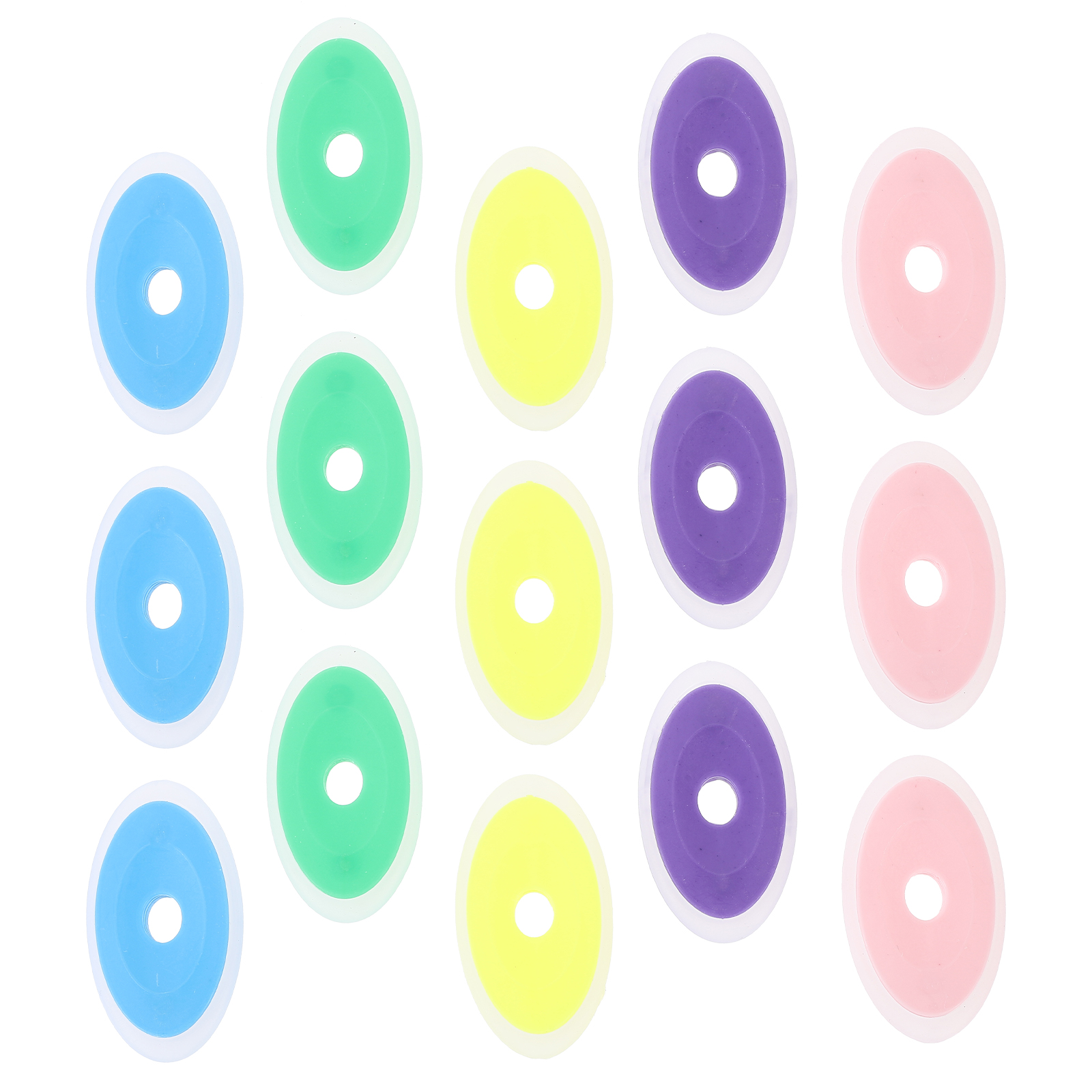 unbranded 40 Pcs 40pcs Packaged (four Colors Mixed) Erasable Oval ...