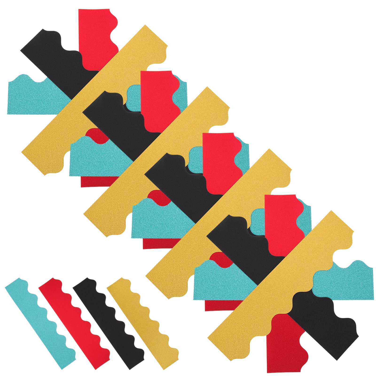 unbranded 40 Pcs Bulletin Board Borders Decorative Paper Trim and Layer ...