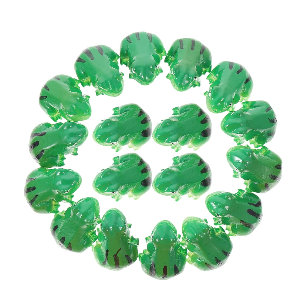unbranded 40 Pcs Fake Frog Frog Ornaments 2.00X1.50X1.50CM Green ...