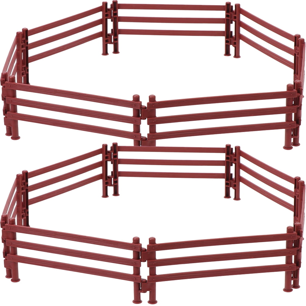unbranded 40 Pcs Farm Fences Toy Horse Fence Toy Fence Model DIY ...