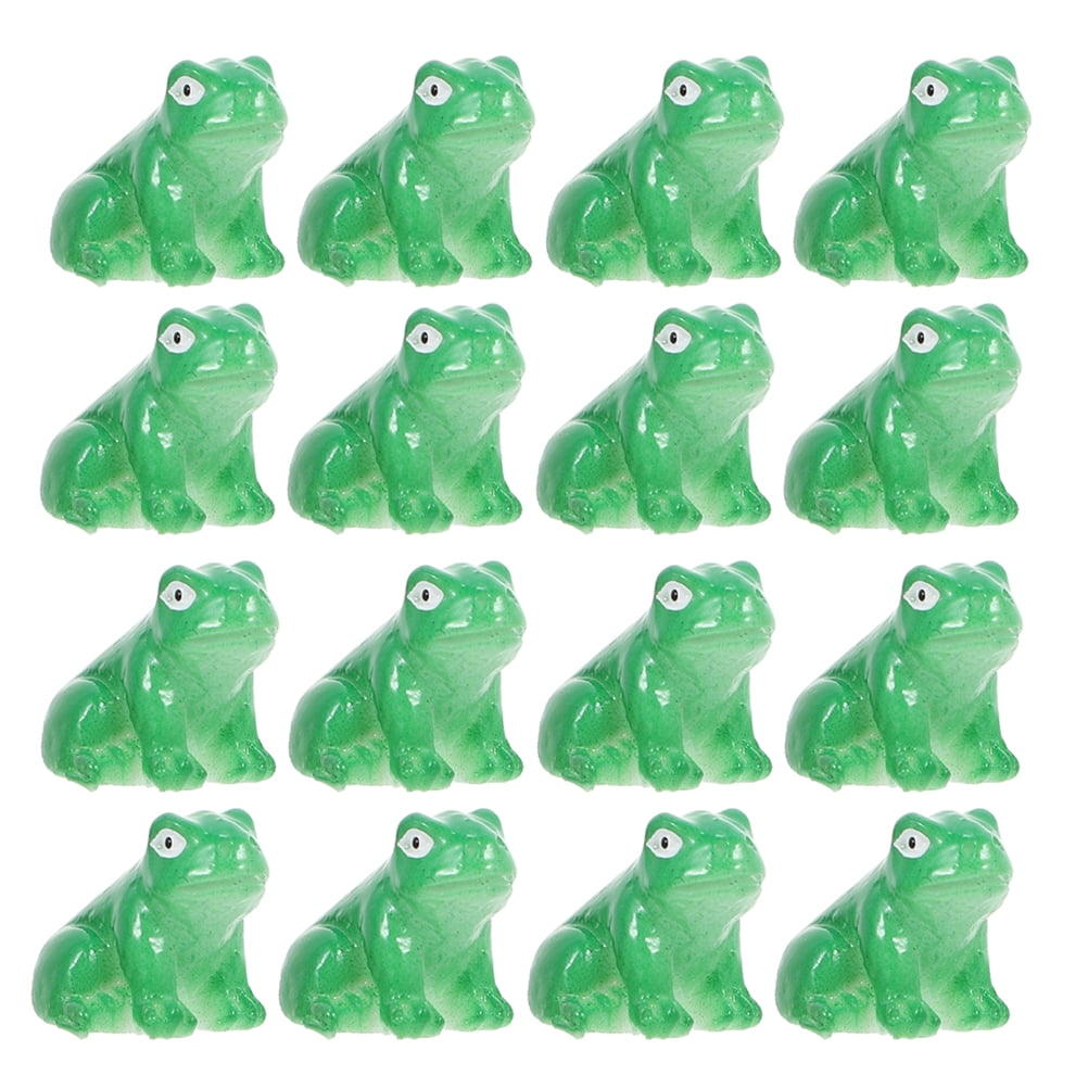 unbranded 40 Pcs Frog Ornament Figurines Tiny Plants Mini Ducks Costume ...