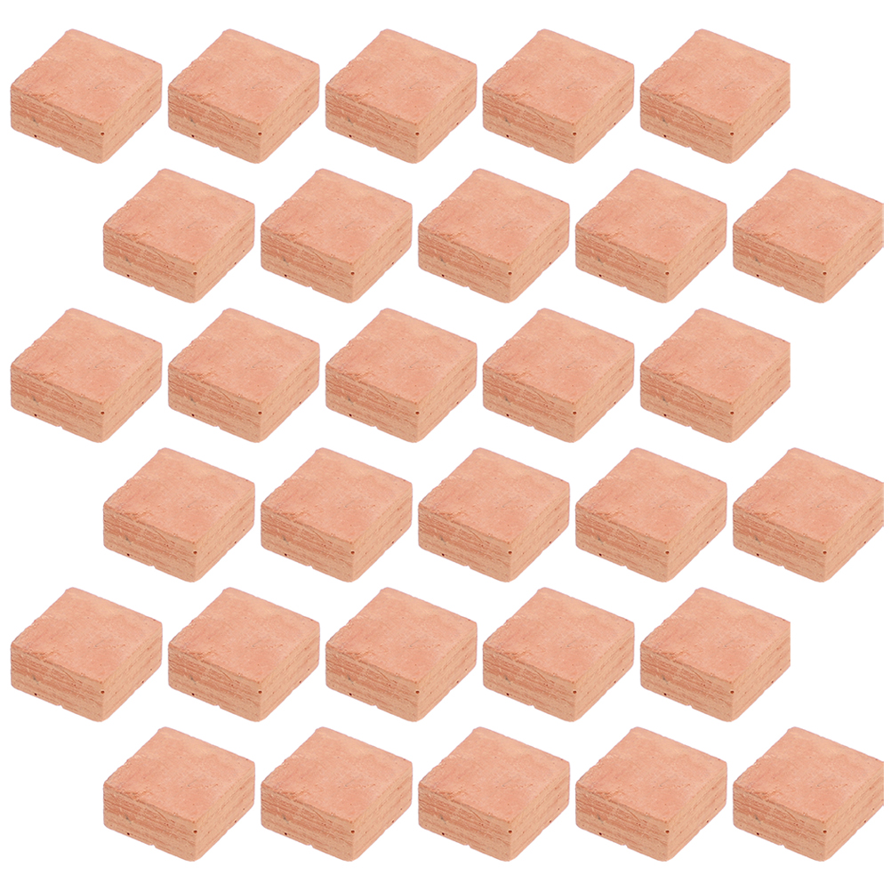 WHAMVOX Red Pottery Clay Mini Building Blocks 40Pcs for DIY Projects ...