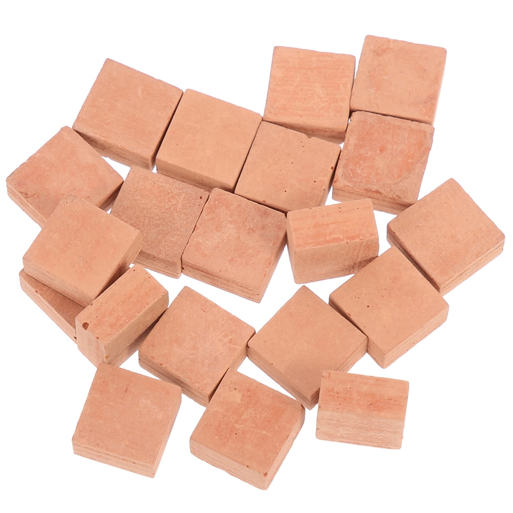 40pcs Miniature Bricks for DIY Use Made of Pottery Clay Red Color Long ...