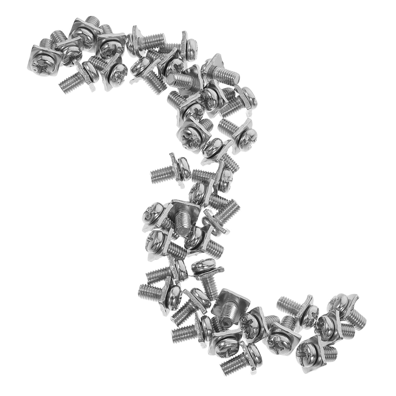 unbranded 40 Set Nickel Plated Terminal Block Screw Head With Square ...