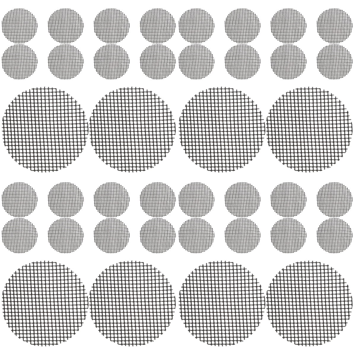 unbranded 40 pcs Gardens Pot Hole Mesh Pads Mesh Drainage Nets Pads for ...