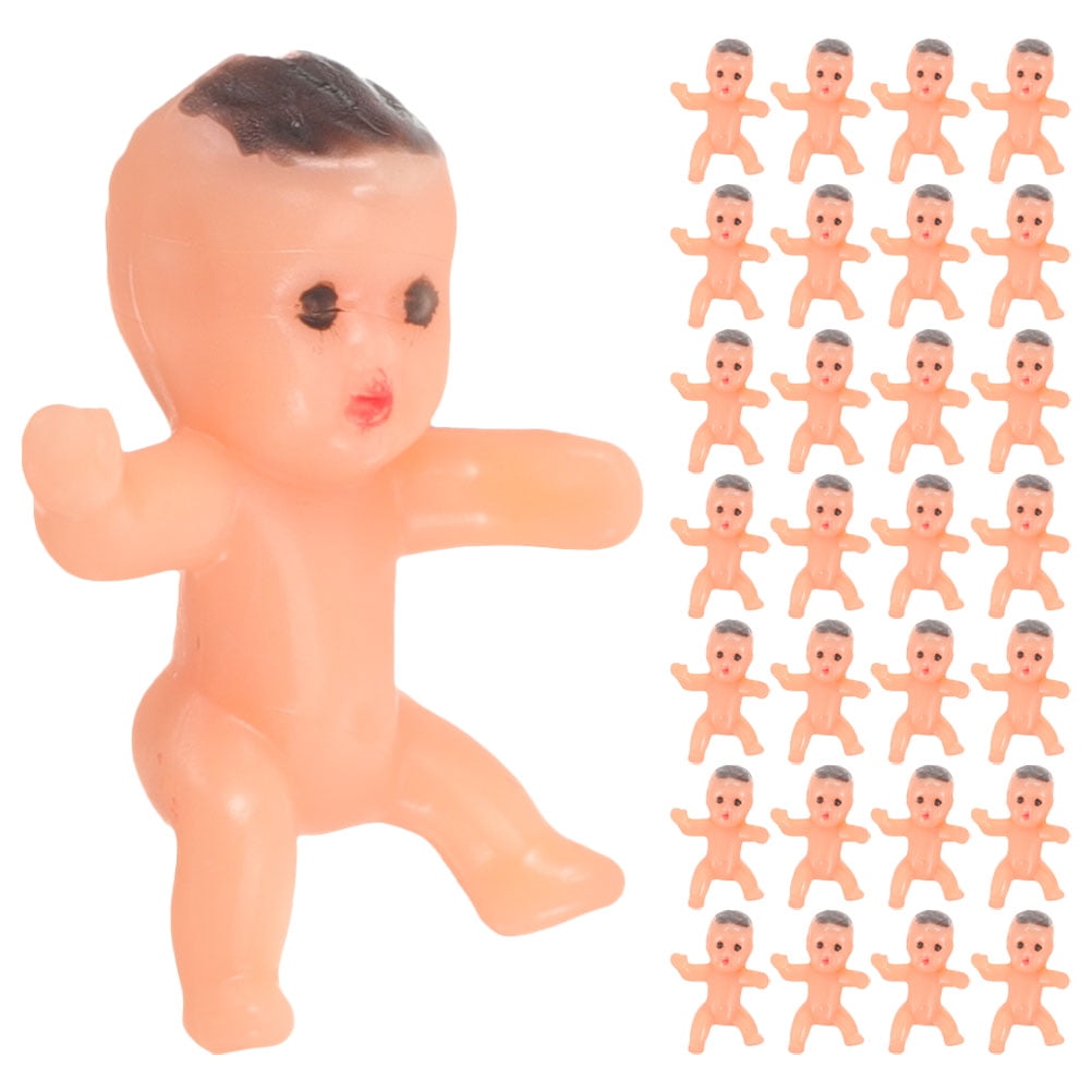 unbranded 40PCS Mini Plastic Babies Baby Shower Decorations Tiny Baby ...