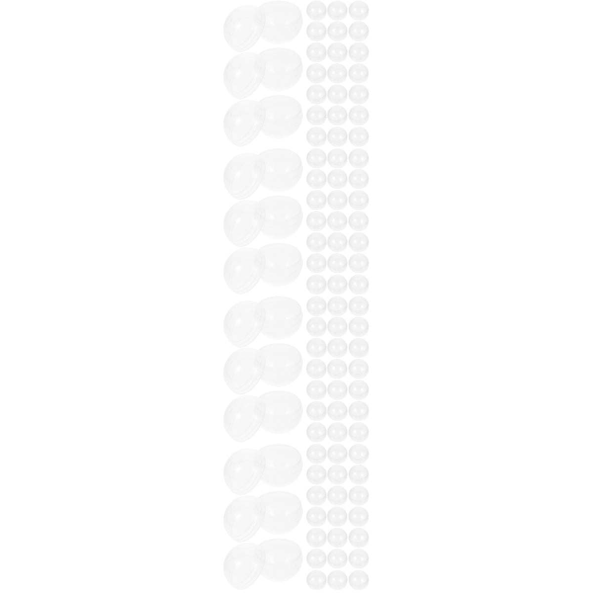 unbranded 480 pcs Empty Round Ball Reusable Fillable Capsules Plastic ...