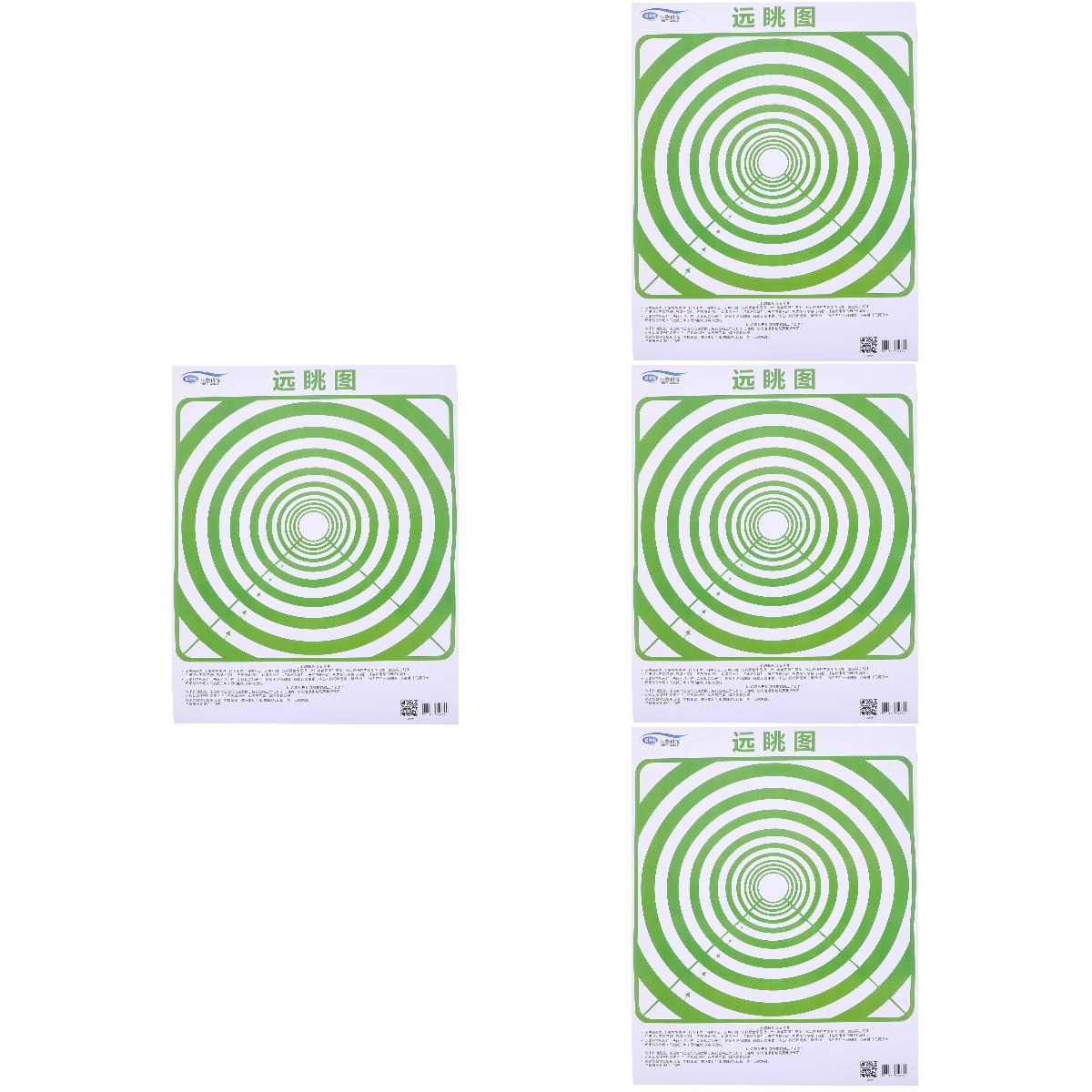 unbranded 4pcs Astigmatism Restoration Chart Wall Hanging Eye Training ...