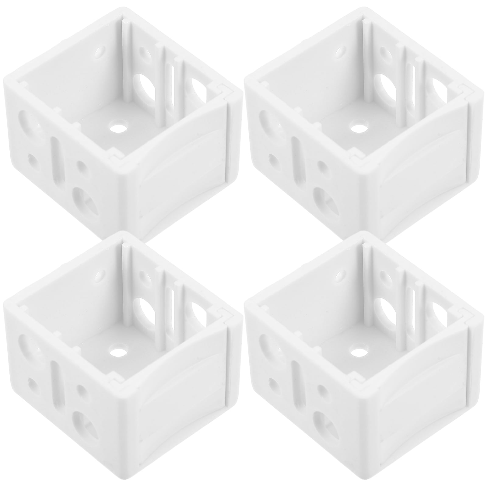 unbranded 4pcs Blind Brackets White Profile Box Mounting Bracket Window ...