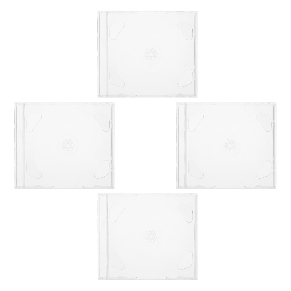 unbranded 4pcs CD Storage Boxes Replacement DVD Disc Reusable Case CD ...