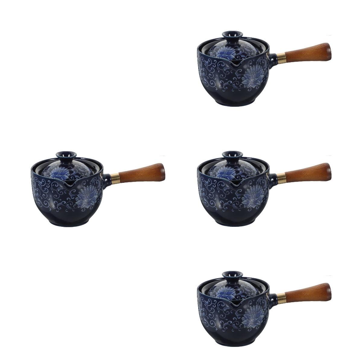 unbranded 4pcs Chinese Tea Pot Rotating Teapot Ceramic Tea Pot 360 ...