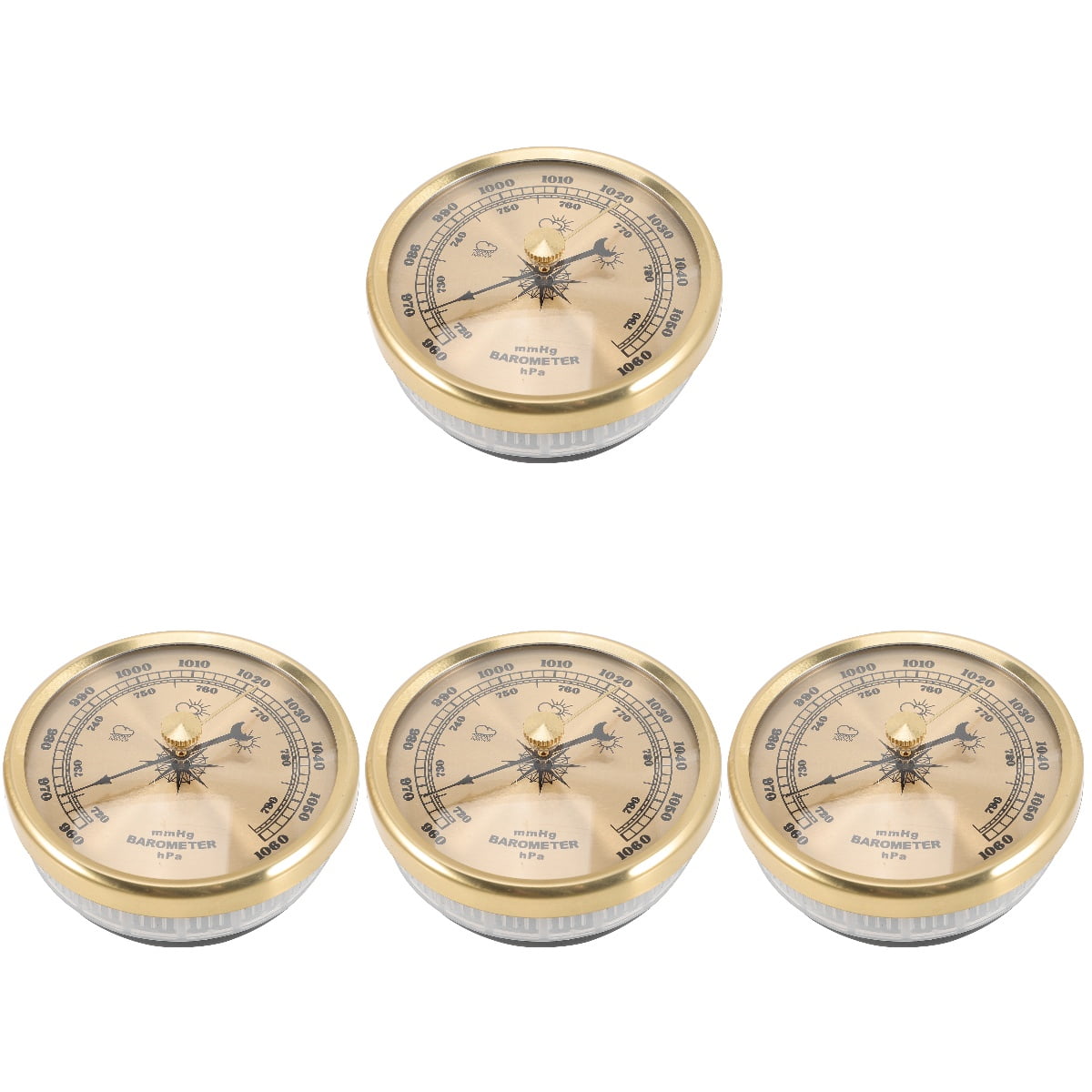 unbranded 4pcs Dial Type Barometer Home Use Adjustable Aneroid ...