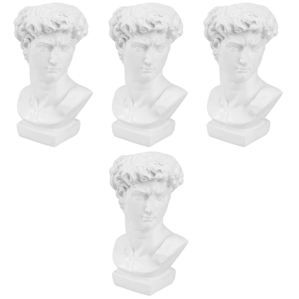unbranded 4pcs Greek Statue Pen Holder Greek Style Statue David Statue ...